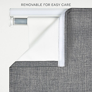 Exclusive Home Esme Total Blackout Roman Shade, 23"x64", White