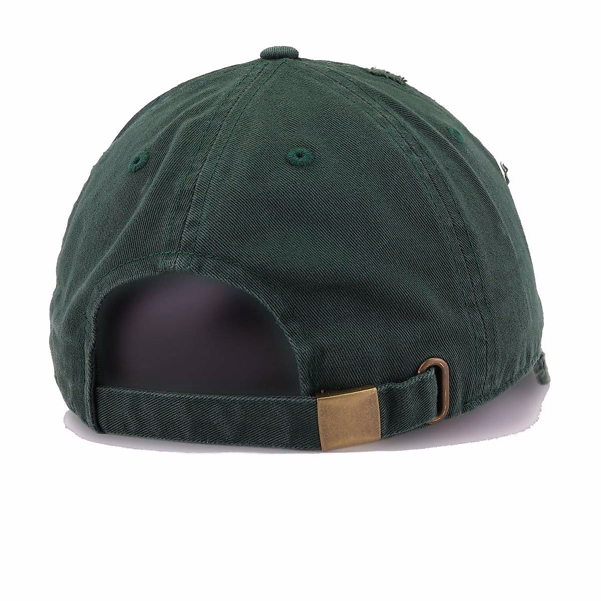 Irish Shamrock Vintage Baseball Cap Embroidered Cotton Adjustable Distressed Dad Hat Hunter Green