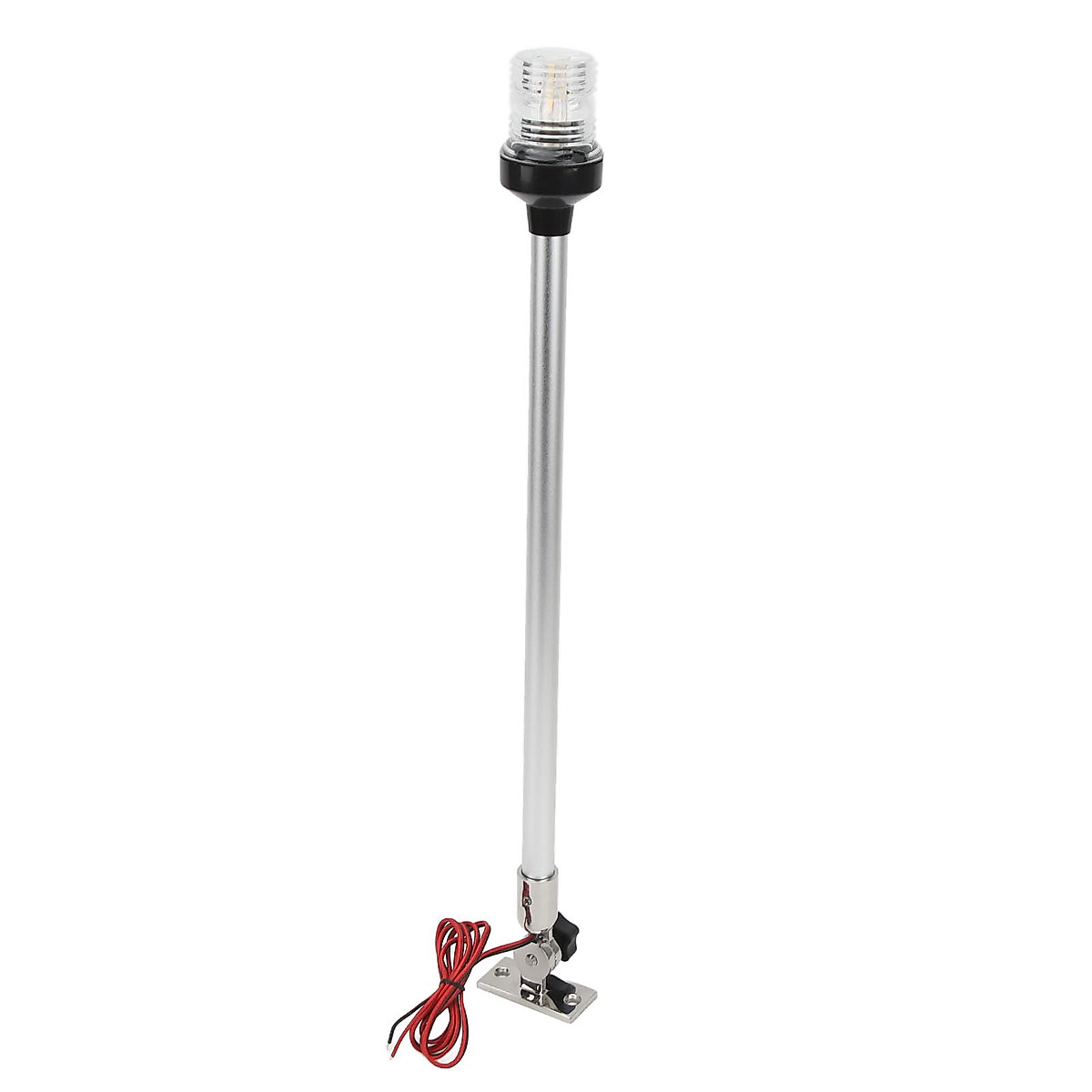 LED Anchor Light, Waterproof PC Lampshade LED Stern Pole Light Anti Rust for Fishing Boats