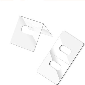 Bistras 25 sets (50 pieces) of double-sided Clear Vertical Blind Repair Tabs, Pre-Cut Vertical Blinds Repair Kit for Vertical Blind Replacement Slats, Blind Fixer Tabs Easy to use (25 pk)