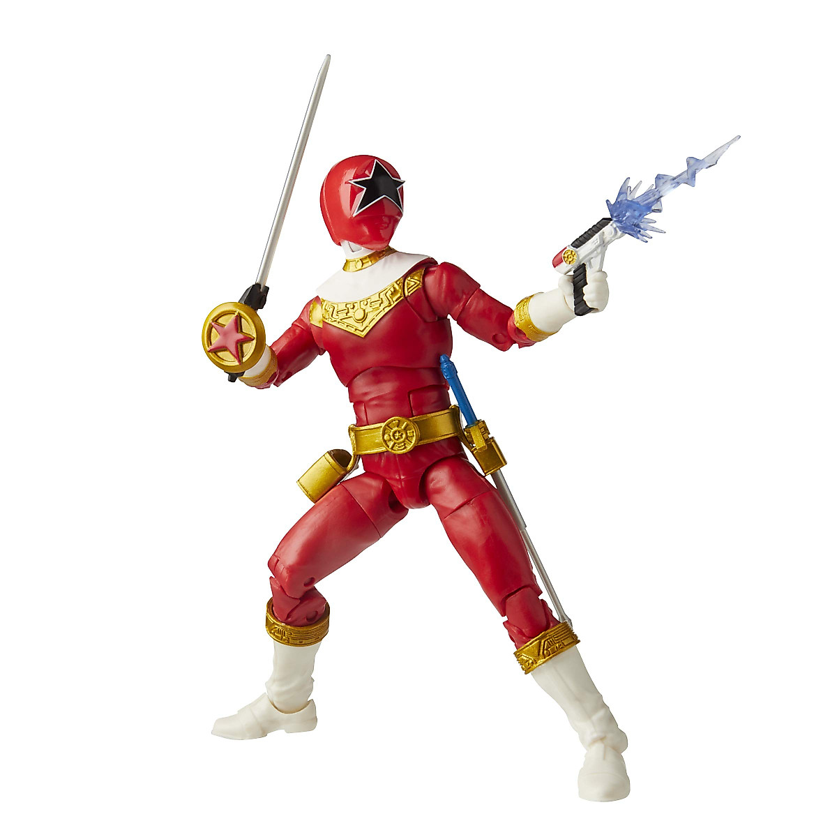 Power Rangers Lightning Collection Zeo Red Ranger 6-Inch Premium Collectible Action Figure Toy with Accessories