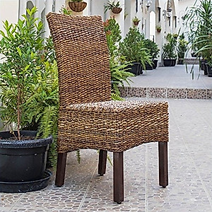 International Caravan Furniture Piece Set of Two Arizona Abaca Dining Chairs
