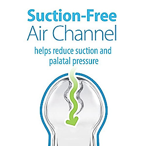 Dr. Brown's PreVent Orthodontic Baby Pacifier, Suction Free Air Channel, Contoured Butterfly Shield is Gentle on Face, Made in USA, Stage 2, 6-18m, 4-Pack, Glow in the Dark - Blue