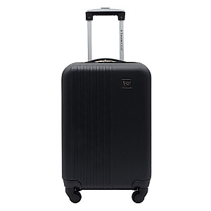 Travelers Club Cosmo Hardside Spinner Luggage, Black, Carry-On 20-Inch