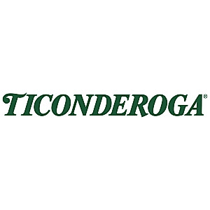 Ticonderoga My First Short Triangular Wood-Cased Pencils, 2 HB Soft, With Erasers, Yellow, 4 Count