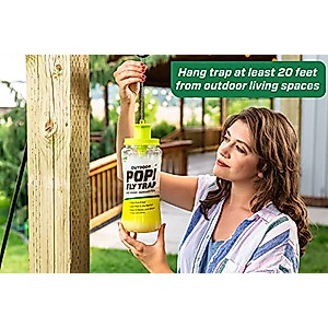 RESCUE! POP! Fly Trap – Large Reusable Fly Trap for Outdoor Use