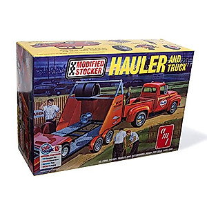 AMT 1953 Ford Pickup Modified Stocker Hauler Gulf 1:25 Scale Model Kit