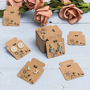 200Pack Bottle Shape Earring Display Cards Earring Display Cards Sets Earring Packing Holder Cards Jewelry Packing For Earring Jewelry Packing