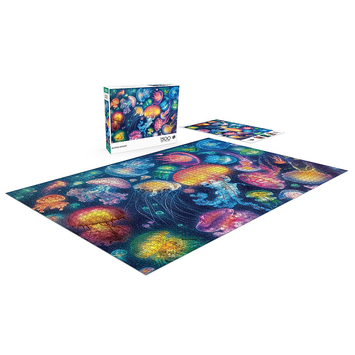 Buffalo Games - Eduard - Jellyfish Fantasy - 1500 Piece Jigsaw Puzzle for Adults Challenging Puzzle Perfect for Game Nights - Finished Puzzle Size is 38.50 x 26.50