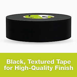 3M Extreme Hold Duct Tape, 1.88 Inches x 35 Yards, Black, Heavy-Duty, Double-Thick Adhesive, Waterproof Backing, Tough Repairs