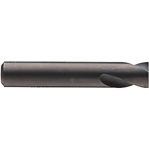 Chicago Latrobe 120 High-Speed Steel Long Length Drill Bit, Black Oxide Finish, Round Shank, 118 Degree Conventional Point, 7/16" Size (Pack of 1)