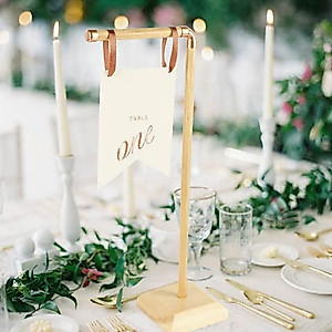 Hannella Table Number Holders , Wedding Table Numbers , Table Numbers for Wedding Reception , Reserved Table Signs , Table Number Stands , Gold Table Number 1-15 , Numbers , Wooden Numbers