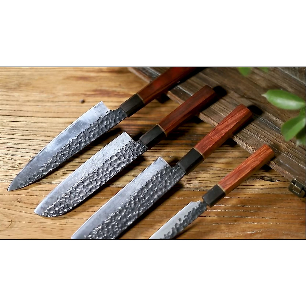 TenSteed Chef Knife Japanese Gyuto Chef Knife,Professional Hand Forged Kitchen Chef Knife, 5 Layers 9CR18MOV High Carbon Meat Sushi Knife with Sandalwoods Handle & Gift Box (8,5,7inch)