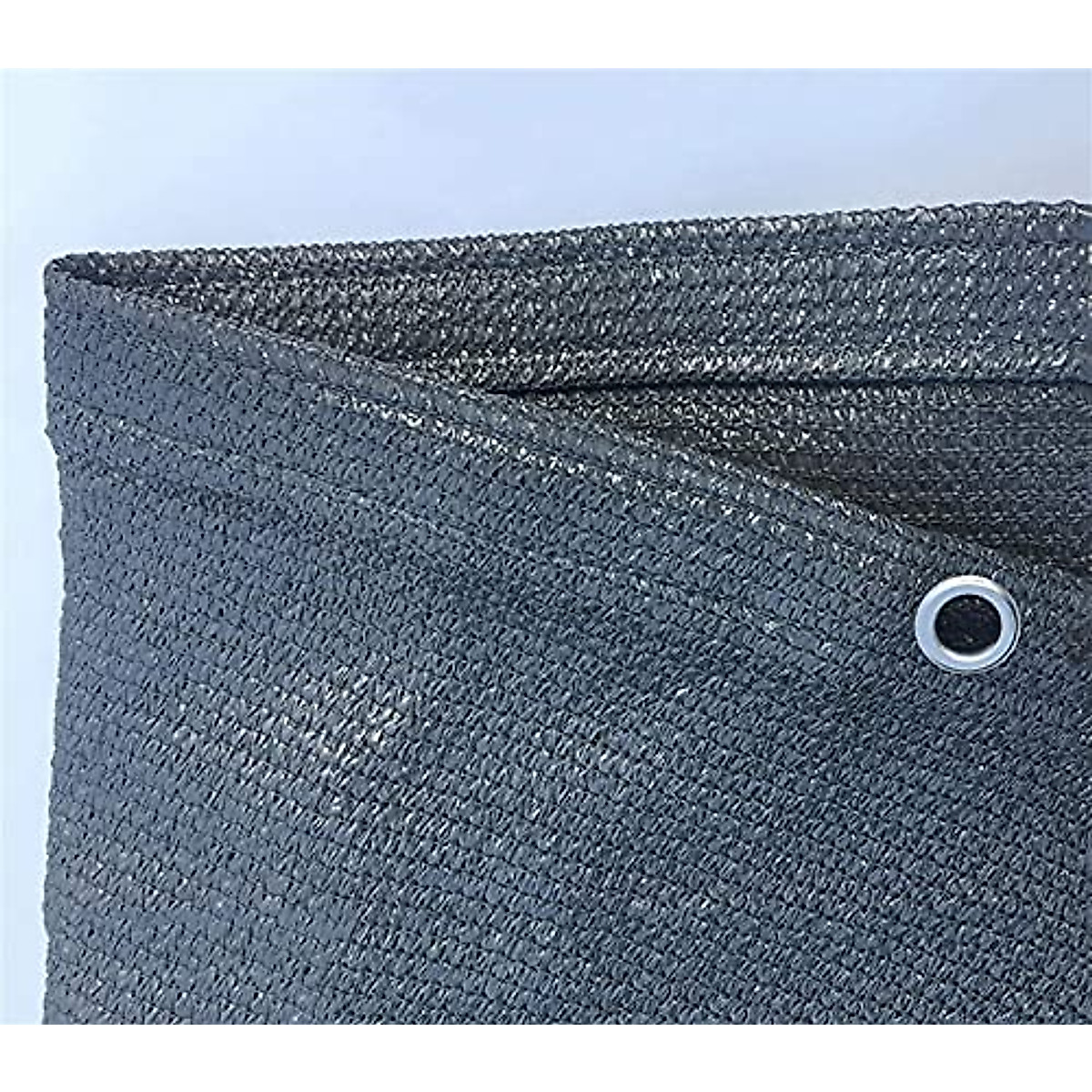 ALBN Balcony Privacy Screen Cover Fence Windbreak Net Garden Privacy Screen HDPE UV Protection Windscreen with Rope & Cable Ties (Color : Dark Gray, Size : 0.9x6m)