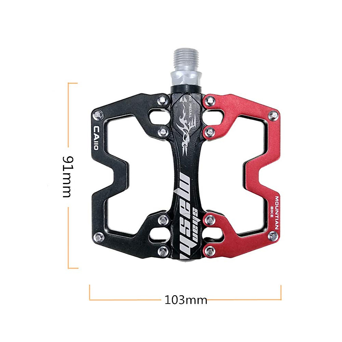 Bike Pedals Metal Flat Pedals Fooker Pedals Pedals For Road Bike Bike Pedals Pedals For Mountain Bike Bicycle Pedals Mtb Pedals Pedal Pedals Mountain Bike Pedals Metal Pedals red,free size