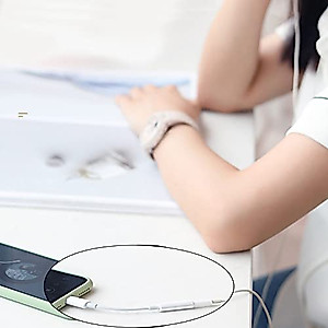 [Apple MFi Certified] Lightning to 3.5 mm Headphone Jack Adapter, 2 Pack for iPhone 3.5mm Earphones Jack Audio Dongle Cable Converter Compatible with iPhone 13 12 11 XS XR X 8 7,Support All iOS