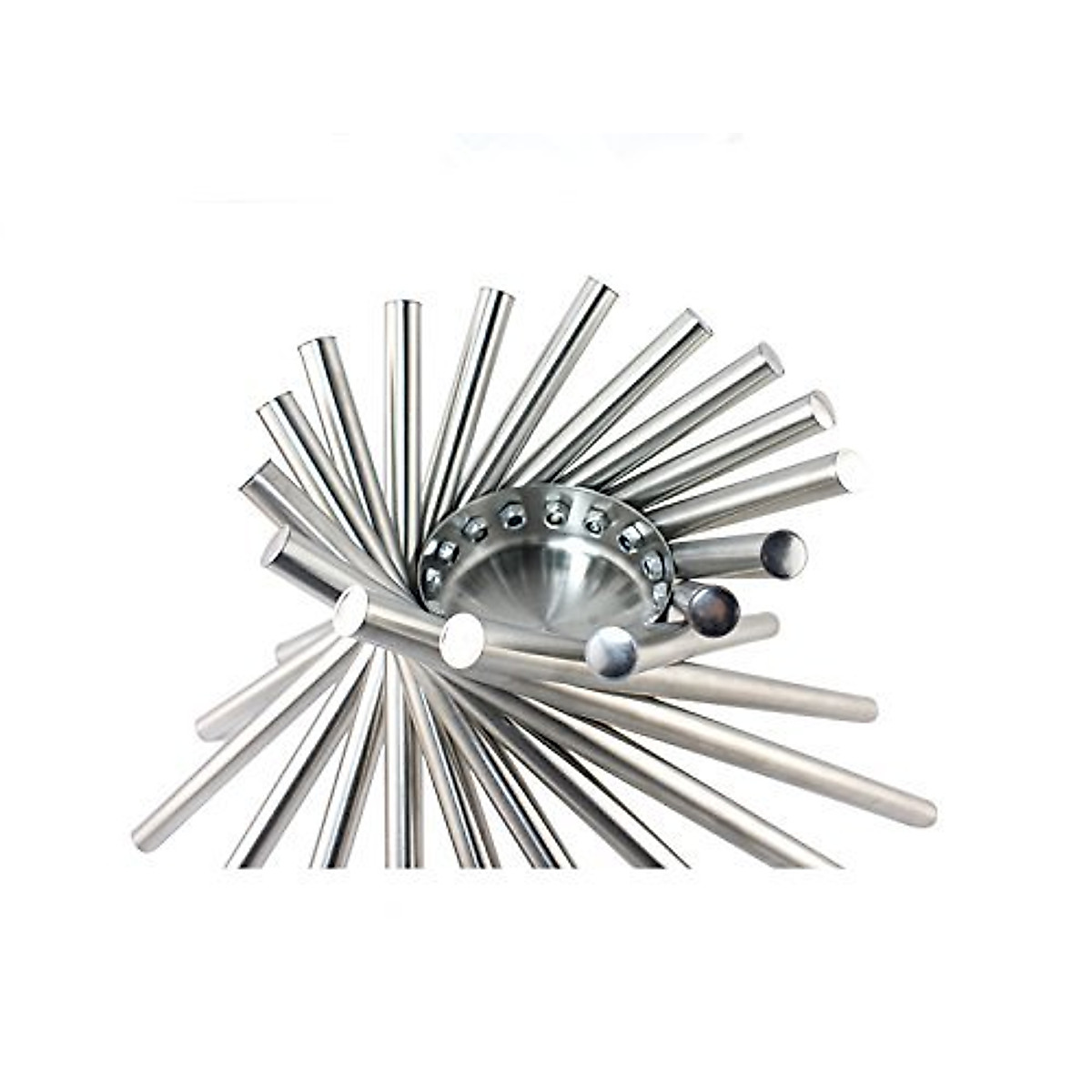 LANDTOM® Creative Stainless Steel Rotation Fruit Bowl/Fruit Basket/Fruit Stand/Fruit Holder with Free Orange Peeler, Silver