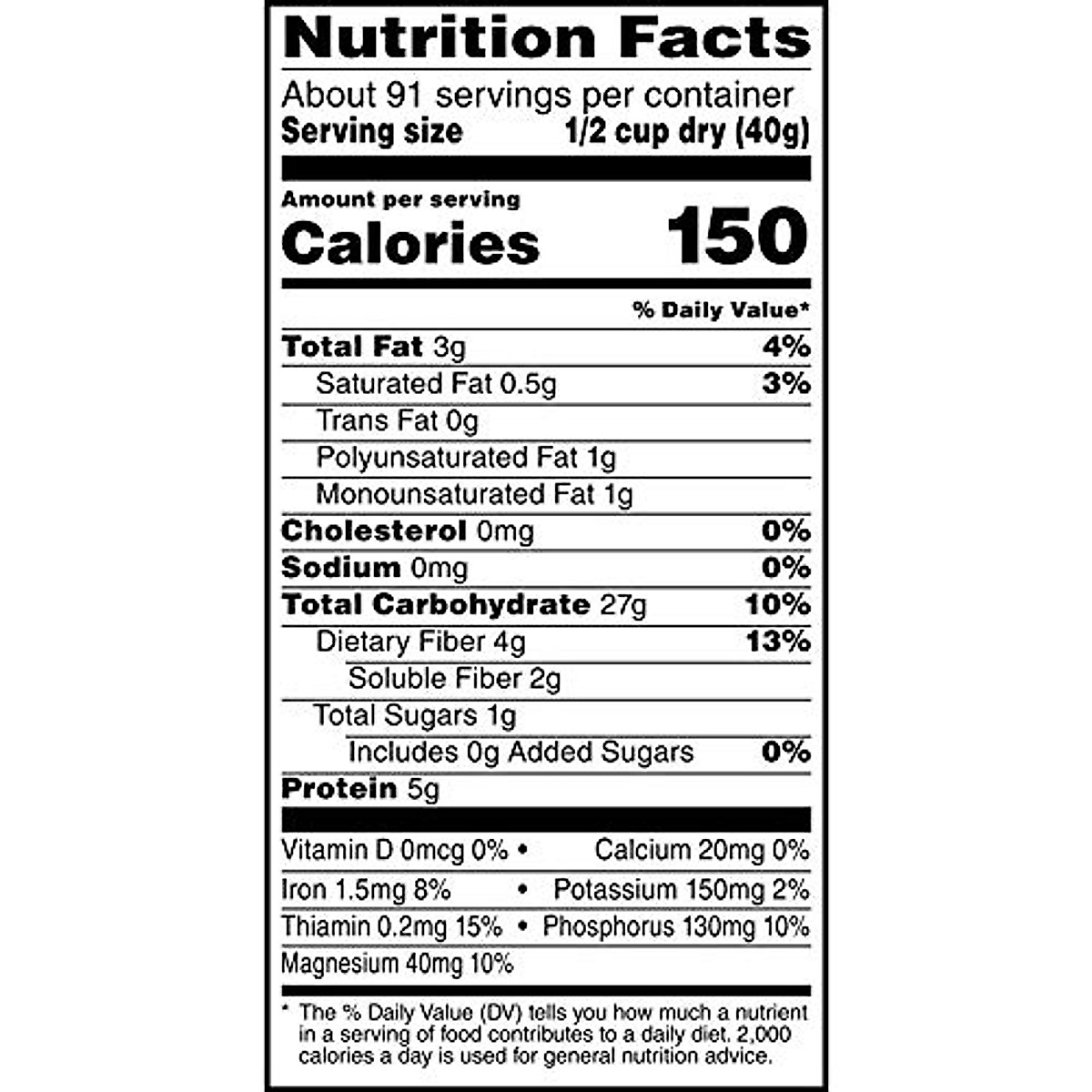 Quaker Old Fashioned Rolled Oats, Non GMO Project Verified, Two 64oz Bags in Box, 90 Servings, 4 Pound (Pack of 2)