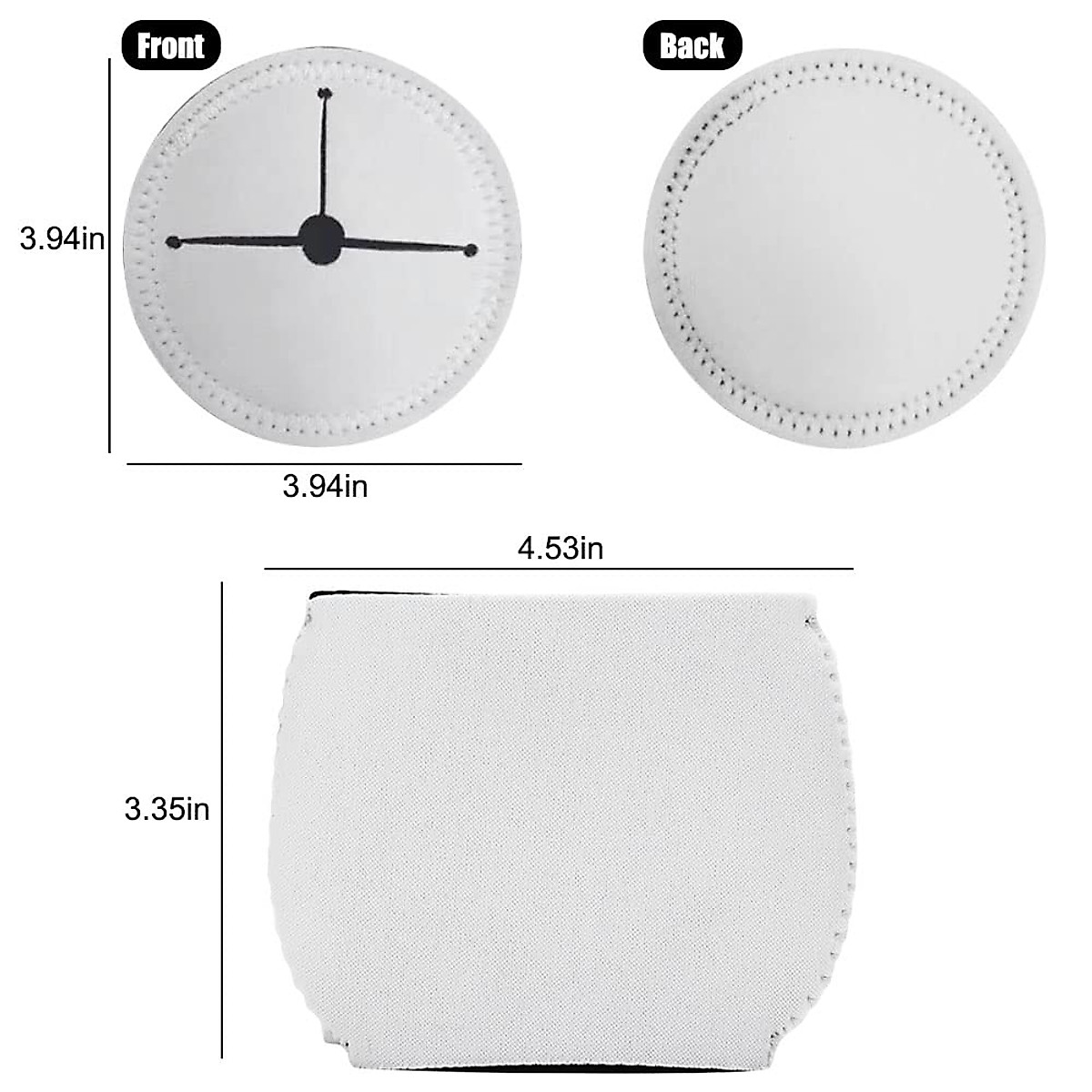 ZUYYON 10 Pcs Sublimation Blank Wine Glass Sleeve and Base Cover Set Neoprene Insulated Wine Glass Cover Sublimation Drink Sleeve Holder for Wine Glass Sublimation Ornaments Supplies