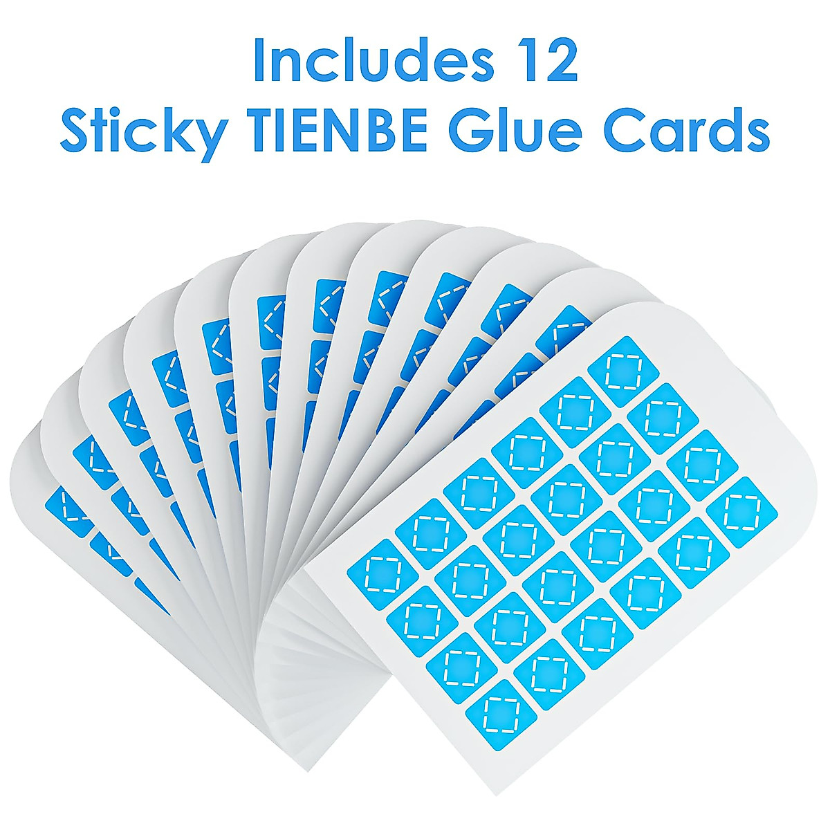 12 Pack Magnetism Glue Cards TIENBE Indoor Plug-in Fly Trap Refill Pack for TIENBE Indoor Fly Trap
