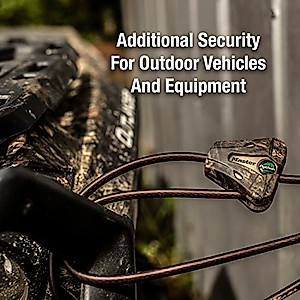 Master Lock Cable Lock, Python Adjustable Keyed Cable Lock, 6 ft. Long Cable, 2 Pack Mossy Oak Country DNA Camouflage