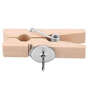 Wooden Clothespins, 50pcs 35x7mm Mini Photo Paper Peg Pin Graft Clips Crude Wood Clips Craft Decoration Pegs for Photo Clips ClothesClothes Pins