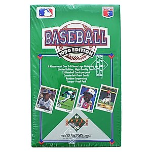 1990 Upper Deck Baseball Cards Box of 36 Foil Packs