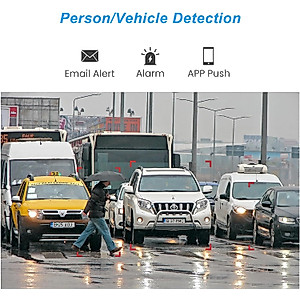 Anpviz 5MP IP PoE Turret Camera with Mic/Audio, Human & Vehicle Detection, Wired Security Camera Outdoor, 100ft Clear Night Vision, 120dB Ture WDR, IP67 Waterproof, SD Card Slot (up to 256GB)