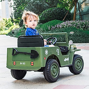 AVRCECI Ride On Truck 12V Electric Vehicles Battery Powered Ride on Car Toys w/Four Wheels,Remote Control, Music,LED Lights, High and Low Speed for Boys Girls Toddlers(Green)