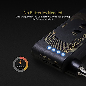 Valeton Rushead Max USB Chargable Portable Pocket Guitar Bass Headphone Amp Carry-On Bedroom Plug-In Multi-Effects