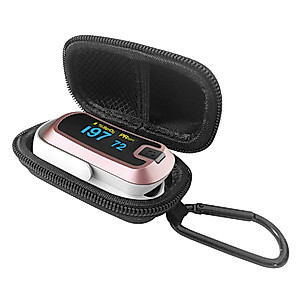 DailyU Travel Case for Mibest OLED Finger Pulse Oximeter Rose Gold(CASE ONLY)