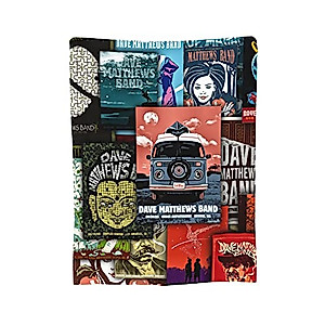 American Dave Rock Matthews Band Blanket Throw, Ultra-Soft Fleece Flannel Blanket Lightweight Throw Blankets for Couch Sofa Living Room for Kids Adults 60"X50"