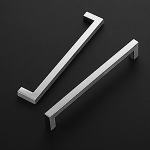 Ravinte 10 Pack 8 Inch Kitchen Square Cabinet Handles Satin Nickel Cabinet Pulls Brushed Nickel Drawer Pulls Kitchen Cabinet Hardware Kitchen Handles