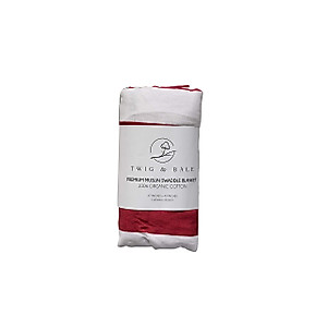 TWIG & BALE Tuscaloosa Alabama Baby Blanket Organic Cotton Muslin Swaddle Blanket - 47" x 43" - Alabama Baby Gift for Boys Girls Receiving Blankets