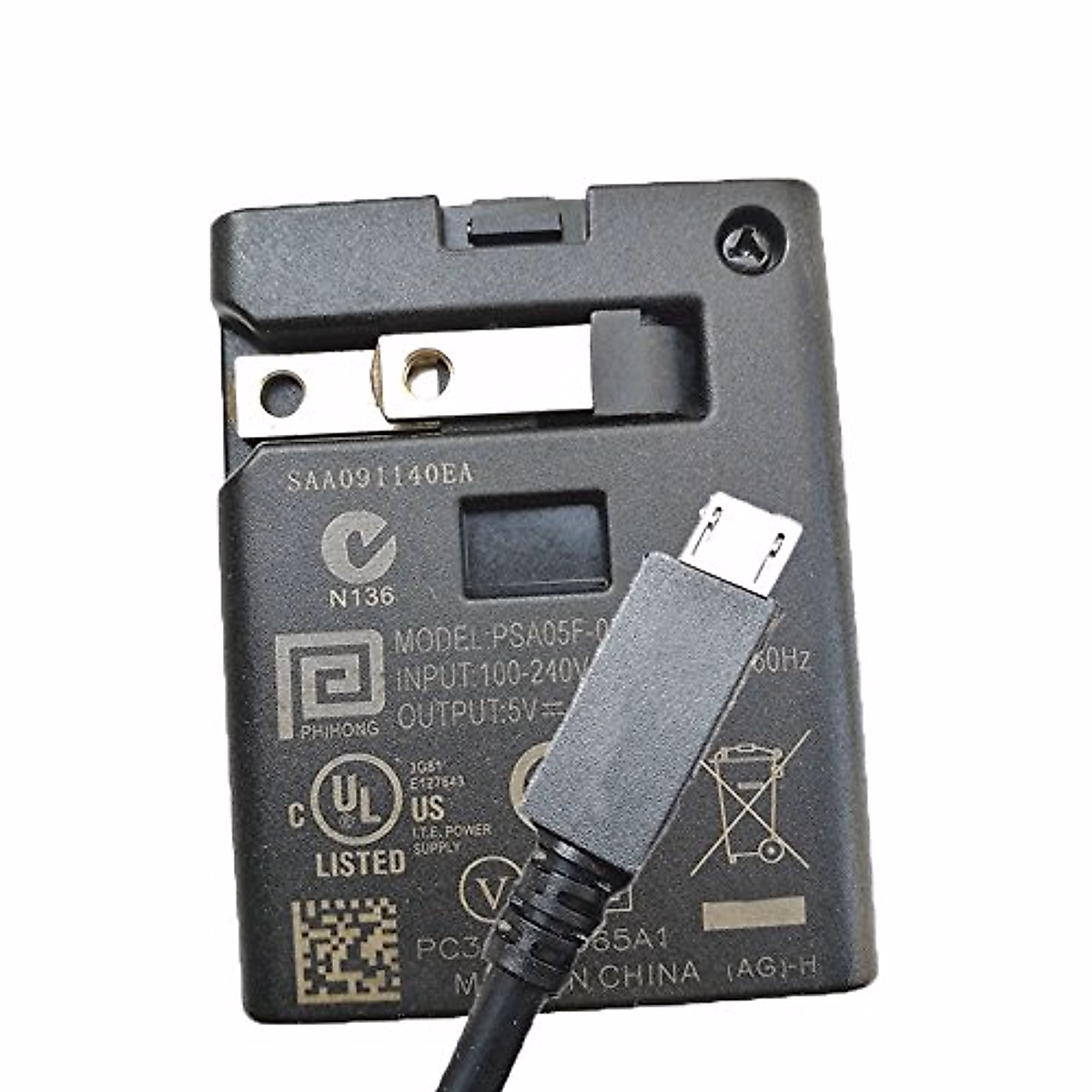 Meijunter Black USB Charging Cord+Power Charger for Bose SoundLink Mini/Mini2 Bluetooth Speaker/QC20/QC30/QC35 Headphones, Replacement USB Charging Line Cable Power Supply Adapter Kit