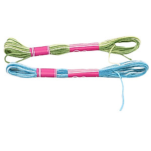 Toporchid Embroidery Threads Gradient Color Embroidery Floss Cross Stitch Threads Floss Craft Floss Embroidery Art(Color)