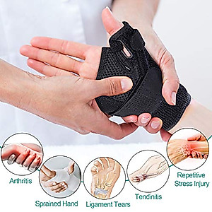 Kimihome Thumb Spica Splint - FSA or HSA eligible - 1 PCS Thumb Wrist Stabilizer for Pain Relief, Tendonitis, Sprained and Carpal Tunnel Supporting, Thumb Spica Splint Fits Both Left and Right Hands