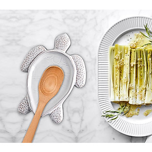 Turtle Spoon Rest For Stove Top Spoon Rest For Kitchen Counter Ceramic Spoon Rest Cooking Spoon Holder Cooking Utensil Rest Large Size Le Creuset Spoon Rest Spoon Reat
