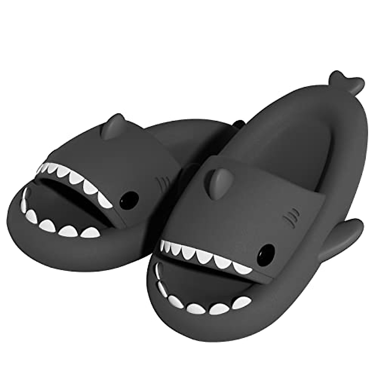 Cloud Shark Slides Non-Slip Open Toe Slippers Adult Women Men Cute Lightweight Sandals on Beach Shower