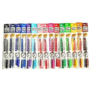 Hi-Tec C Coleto Gel Ink Pen Cartridge 0.4mm 15-Set One of Each Color Ships from California by Pilot