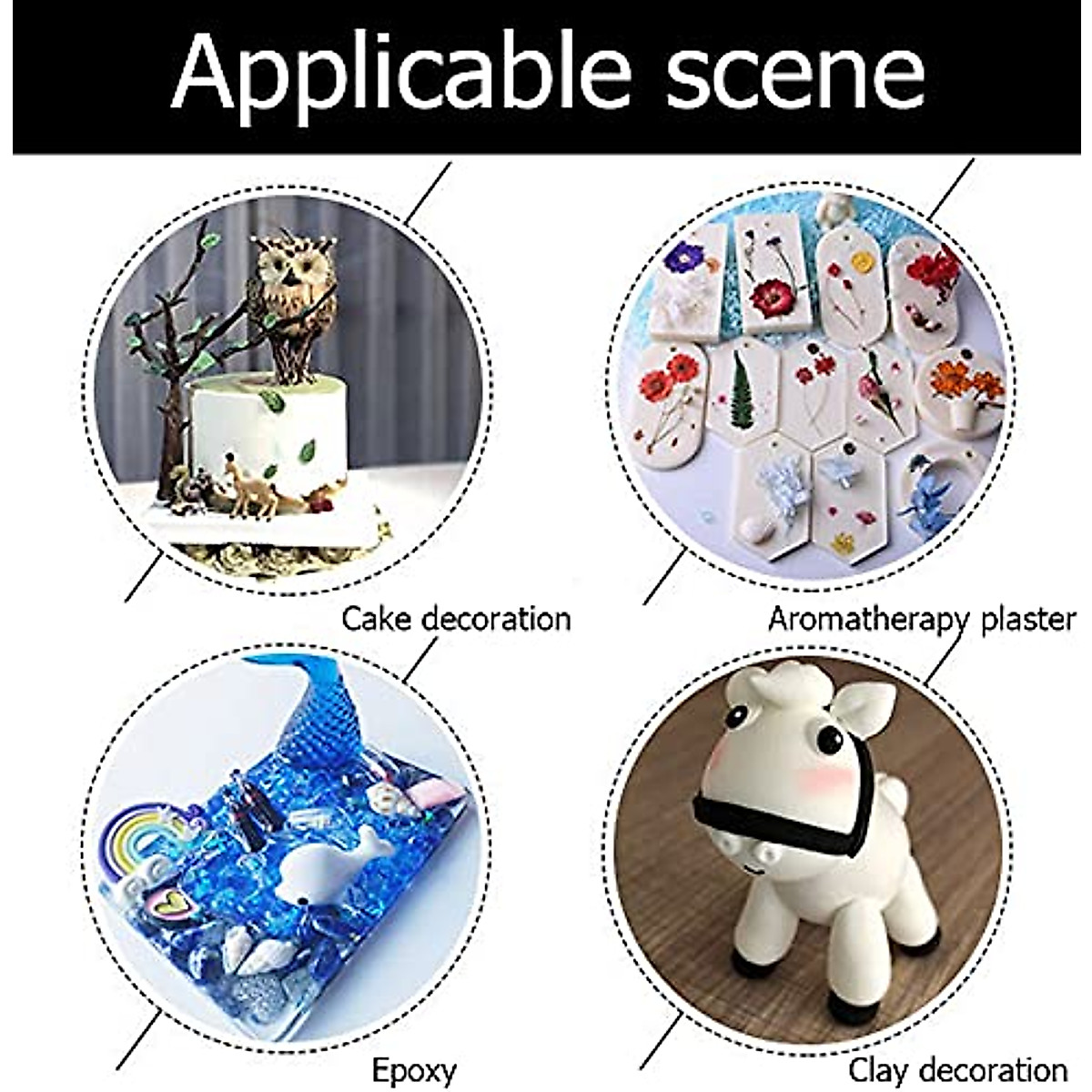 5 Pcs Bumble Bee and Flower Fondant Molds, CNYMANY Handmade Silicone Honeycomb Baking Chocolate Molds for Birthday Party Decoration DIY Cake Topper Candy Cookies Polymer Clay Crafting Project