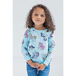 My Little Pony Toddler Girls French Terry Pullover Sweatshirt Light Blue 5T