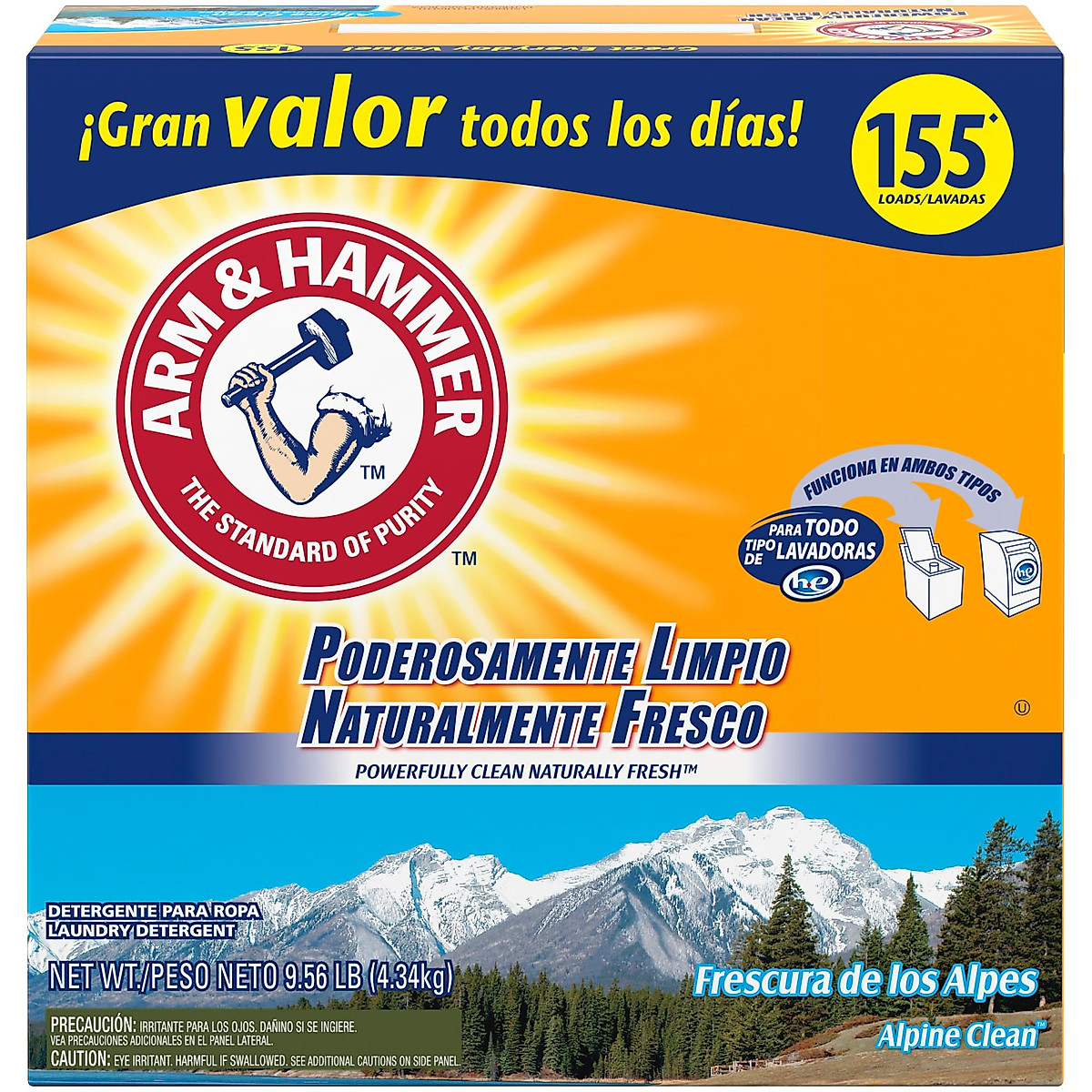 Arm & Hammer Powder Laundry Detergent - Alpine Clean - 155 Loads