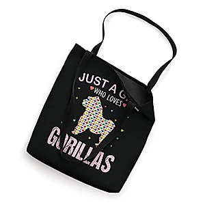Gorillas Lover Girls Women Just a Girl Who Loves Gorillas Tote Bag