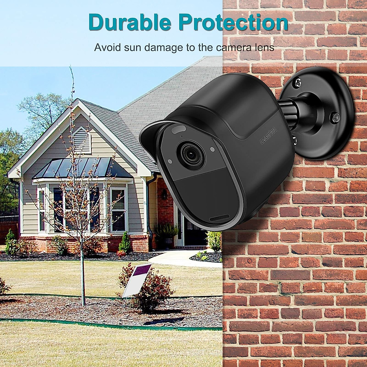 CaseBot Silicone Skins Compatible with Arlo Essential Spotlight Camera (1st Generation, VMC2230), 3 Packs Durable and Weatherproof Protective Silicone Case Cover, White