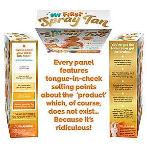 My First Spray Tan Prank Gift Box - Funny Gift For New Parents or White Elephant Gift