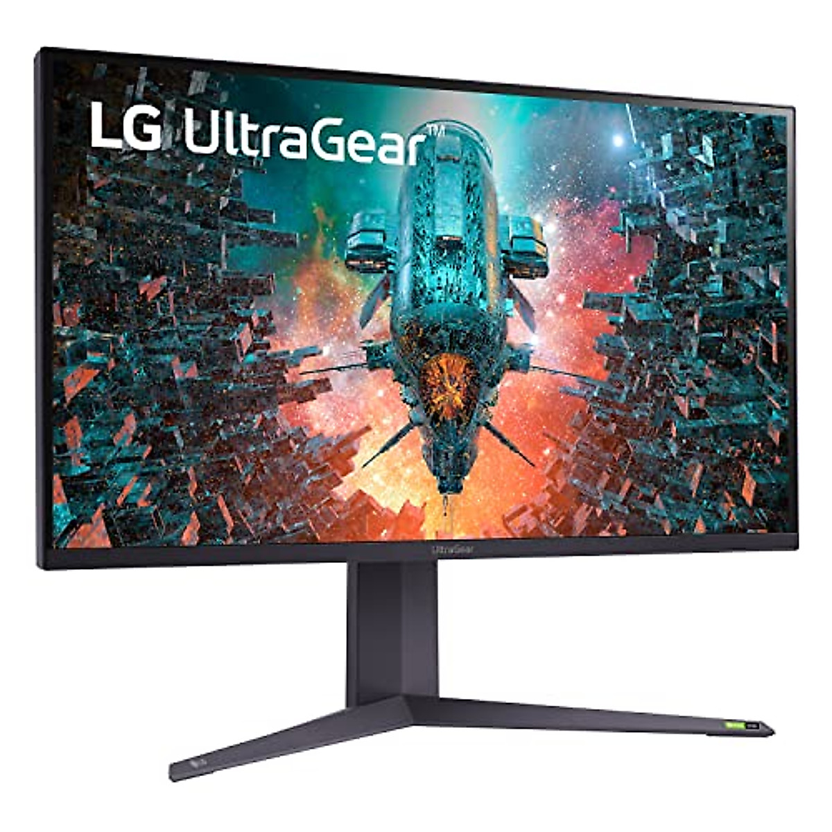 LG UltraGear UHD 32-Inch Gaming Monitor 32GQ950-B, Nano IPS 1ms (GtG) with ATW, VESA DisplayHDR 1000, NVIDIA G-SYNC, and AMD FreeSync, 144Hz, Black