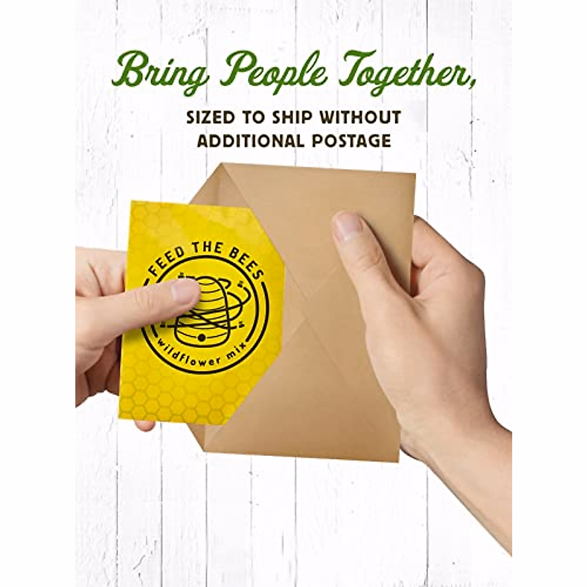 American Meadows Wildflower Seed Packets "Feed The Bees'' Party Favors (Pack of 20) - Pollinator Wildflower Seed Mix to Attract Hummingbirds, Bees, and Butterflies, Party Favor for Any Occasion