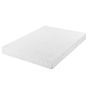 Olee Sleep 6 Inch Memory Foam Mattress, Twin XL, White