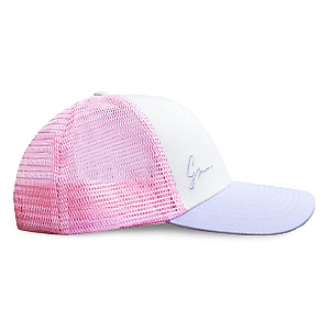 Grace Folly Beach Trucker Hats for Women- Snapback Baseball Cap for Summer (Classic Pink & Lilac)